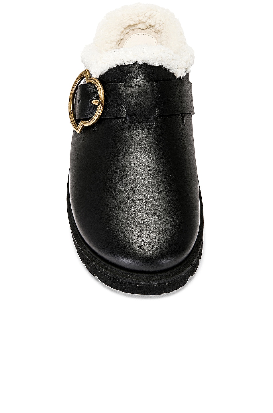 Moncler Bell Mule in Black | FWRD