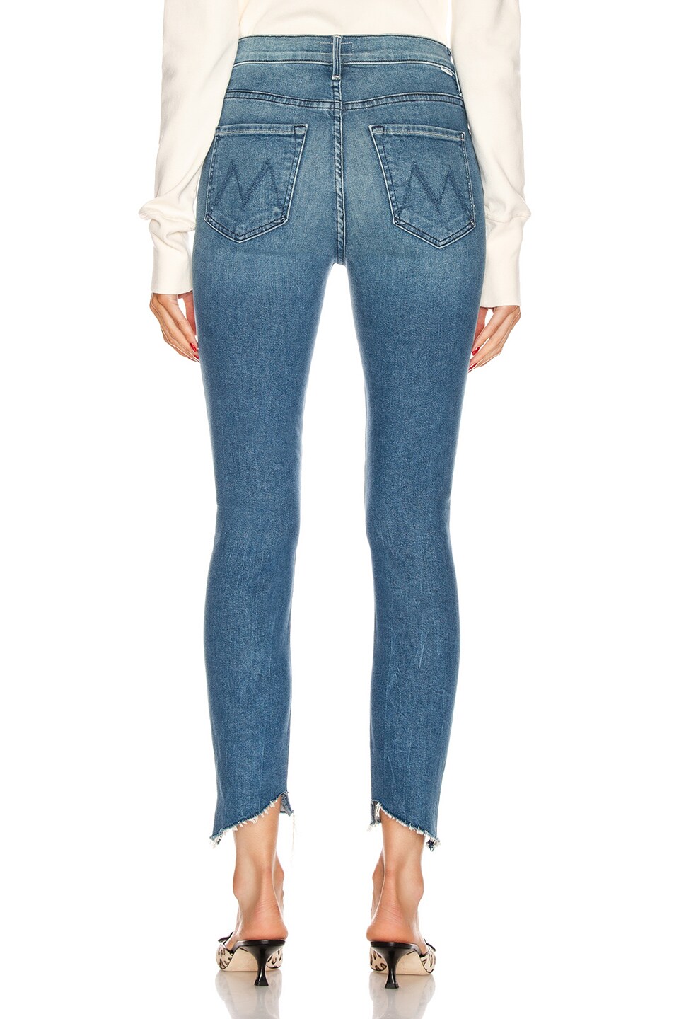 MOTHER The Stunner Two Step Fray in Runaway Train | FWRD