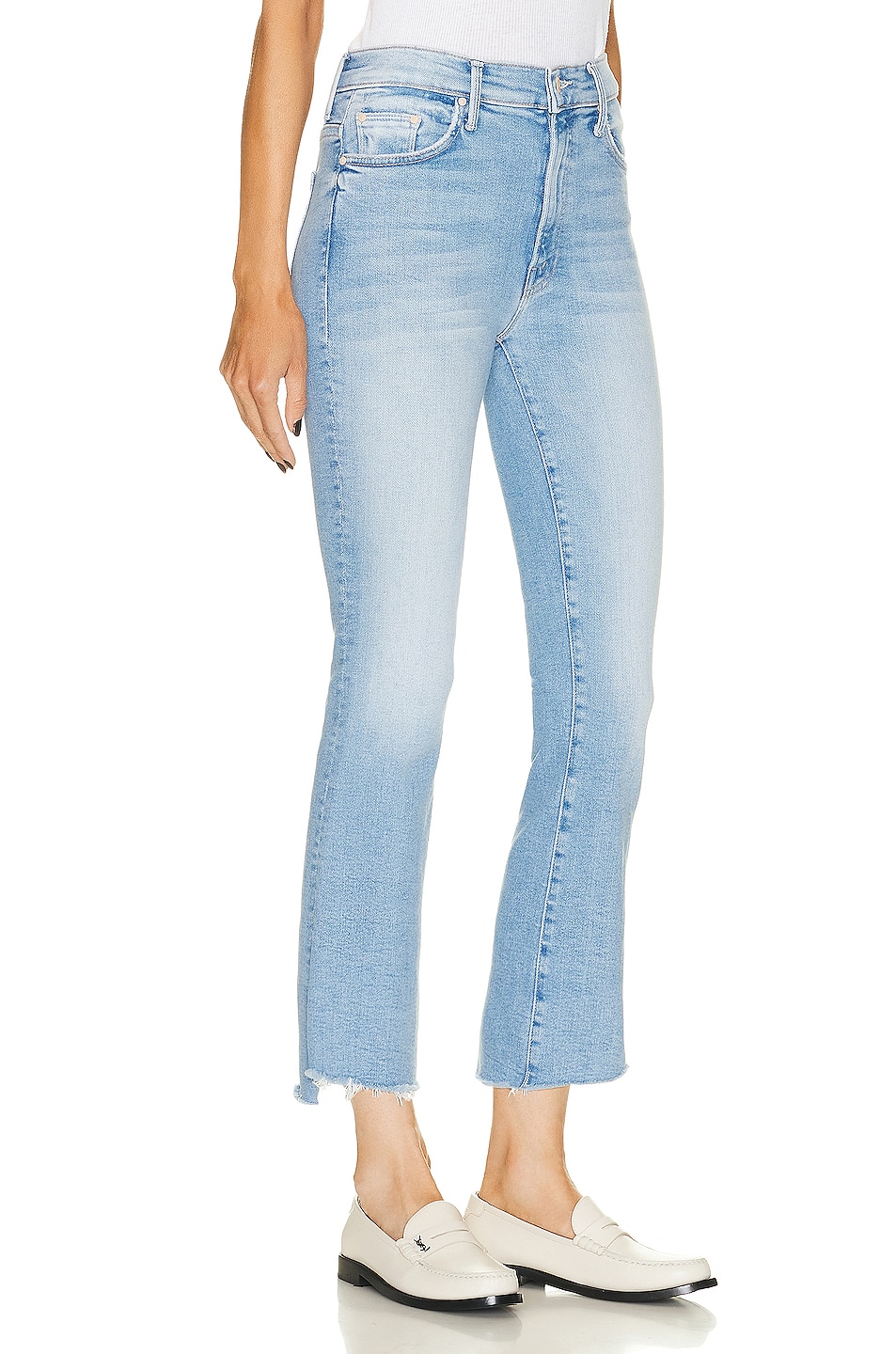 MOTHER Insider Crop Step Fray in Limited Edition | FWRD