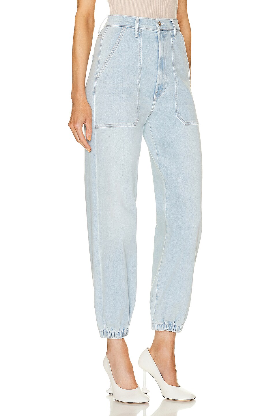 MOTHER Wrapper Patch Springy Ankle in Chill Pill | FWRD
