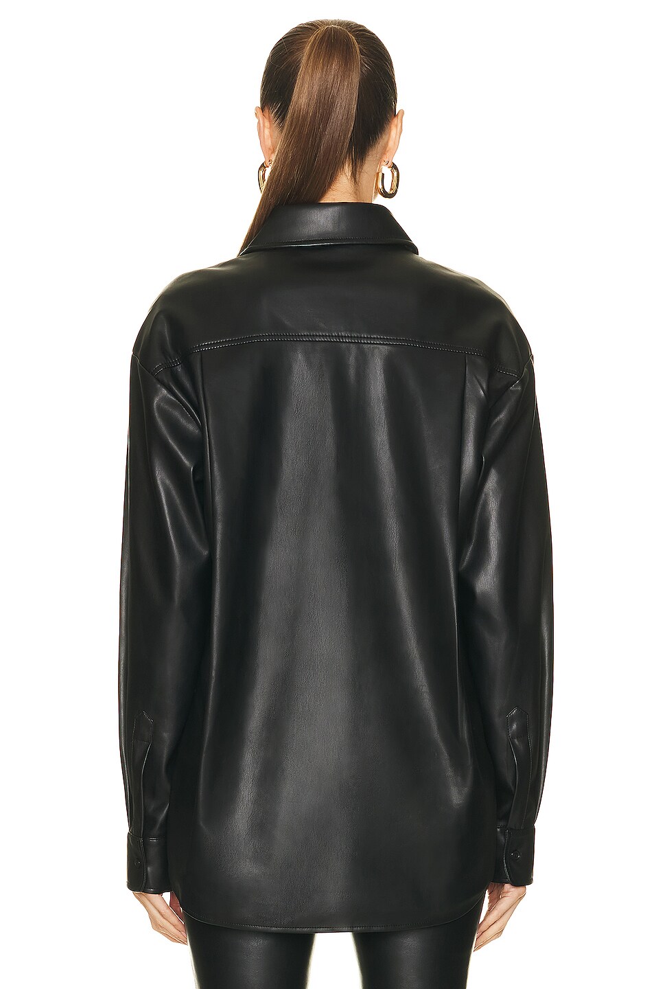 MOTHER Roomie Frenchie Top in Wax On, Wax Off Black | FWRD