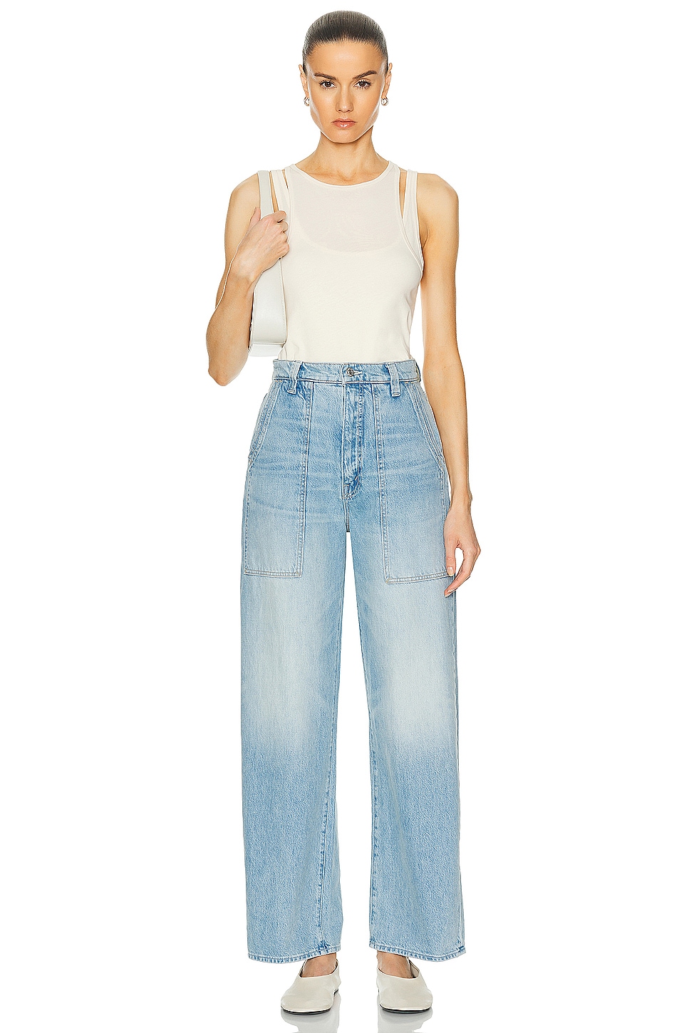 MOTHER The Quartet Breaker Skimp Jeans in I'm With The Band | FWRD