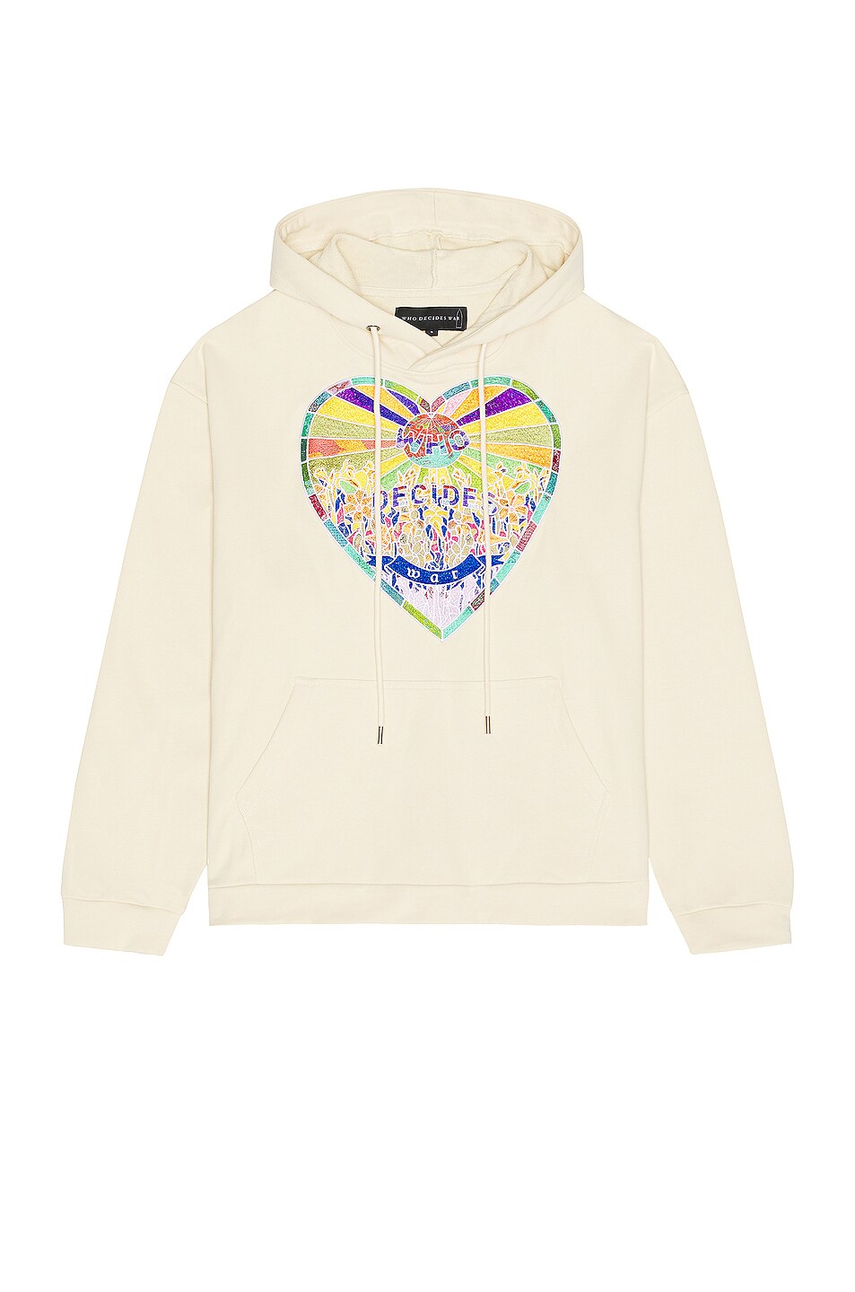 Who Decides War by Ev Bravado Endearment Hoodie in Ivory | FWRD