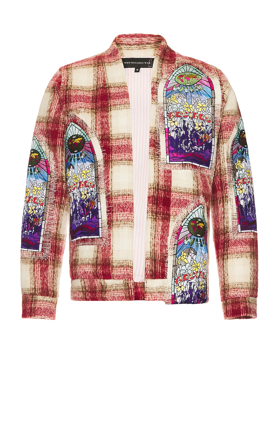 Who Decides War by Ev Bravado Windowed Cardigan in Rose | FWRD