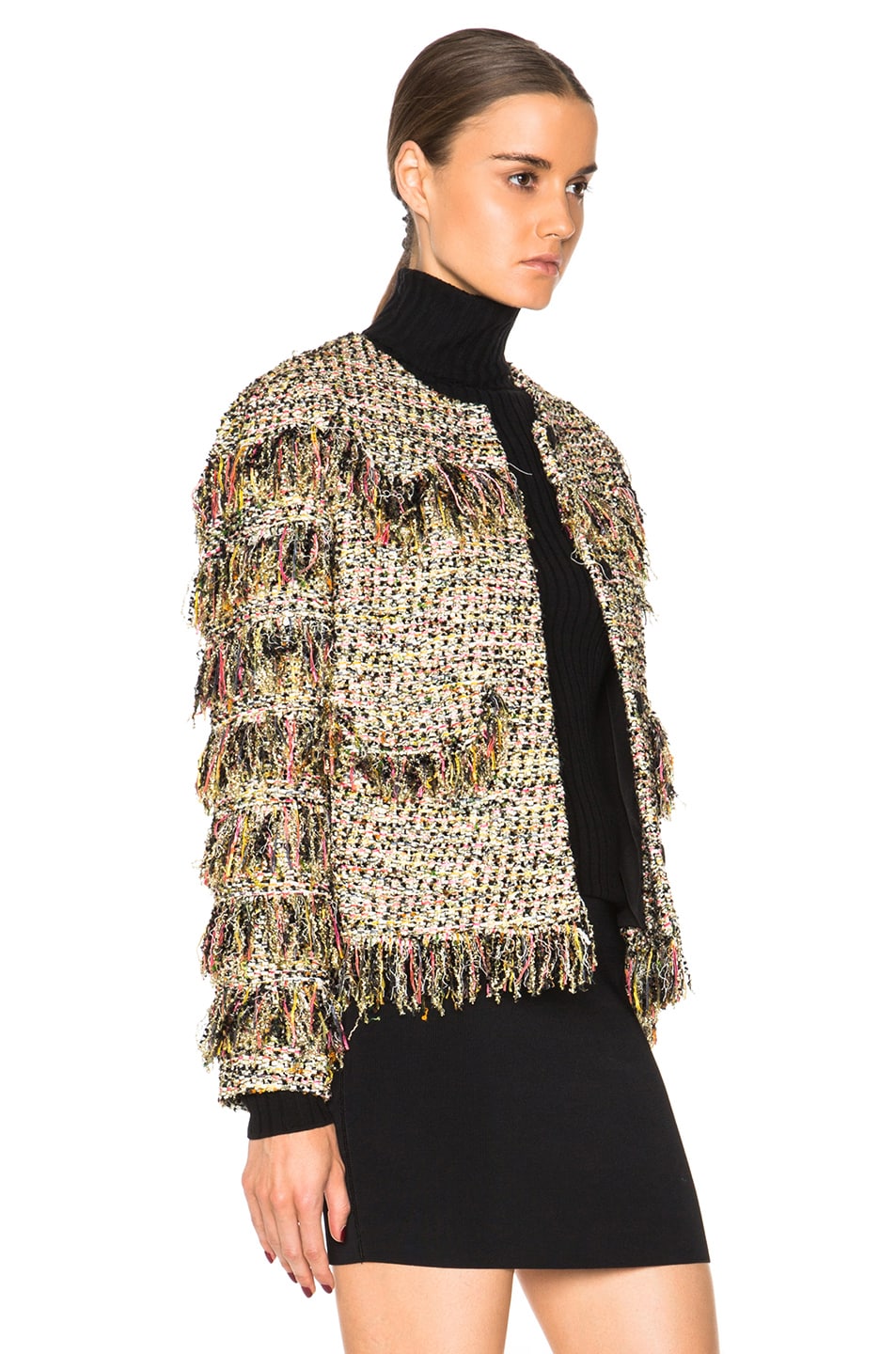 MSGM Tweed Jacket in Multi | FWRD