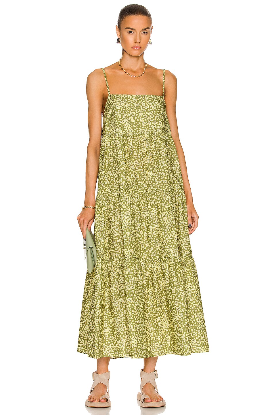 Matteau Tiered Sun Dress in Spring Daisy | FWRD