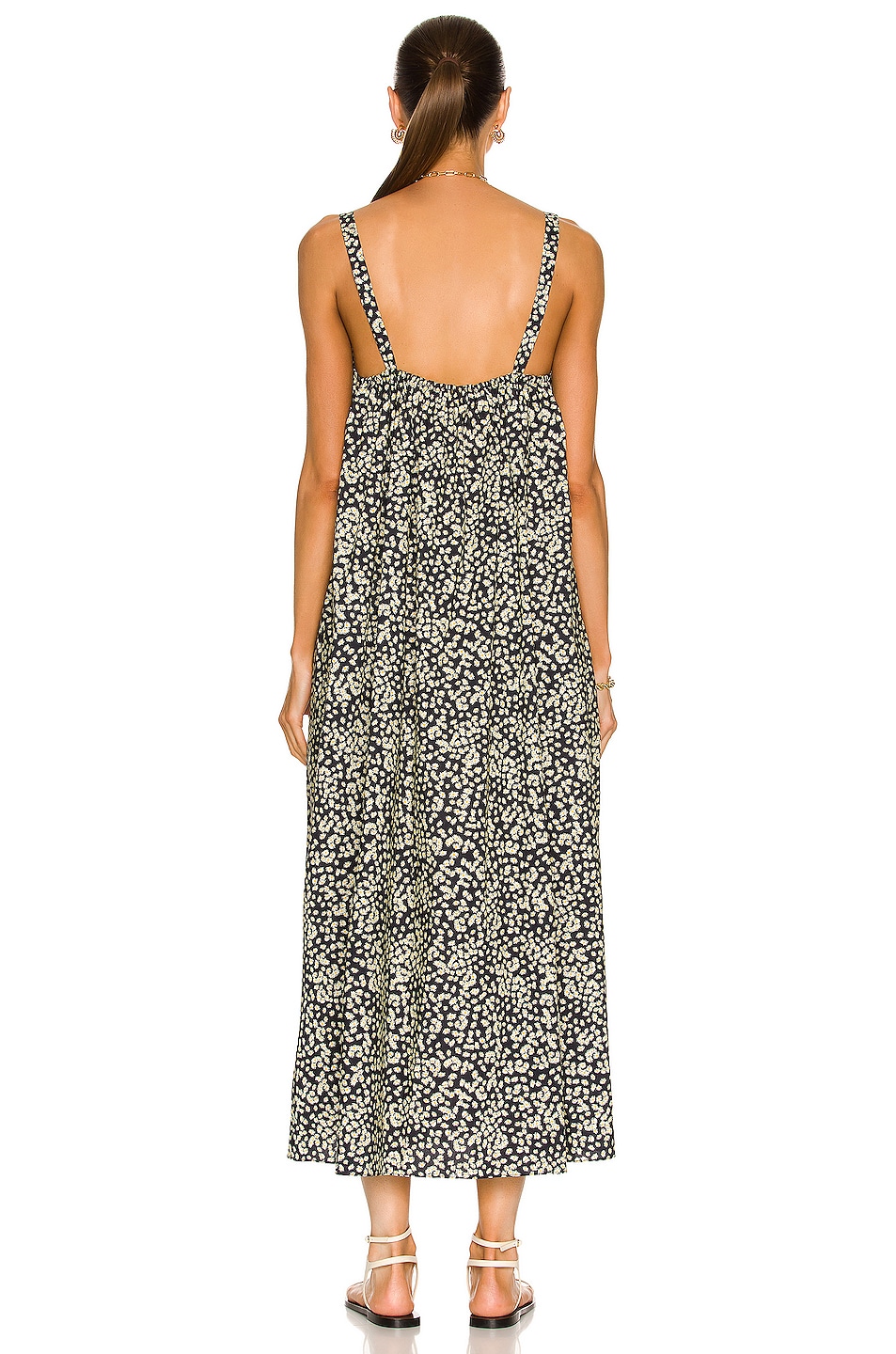 Matteau Voluminous Midi Dress in Midnight Daisy | FWRD