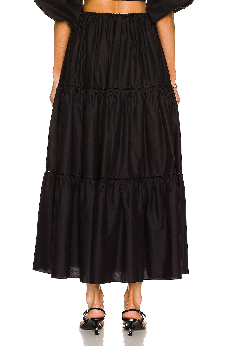 Matteau Tiered Skirt in Black | FWRD