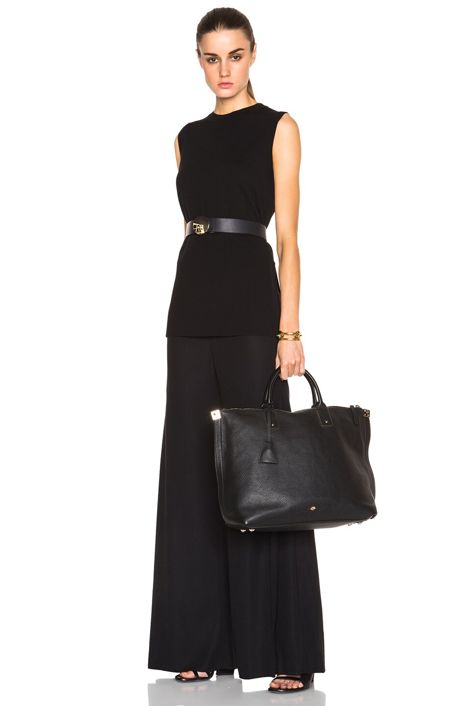 Mulberry Alice Zipped Tote in Black | FWRD