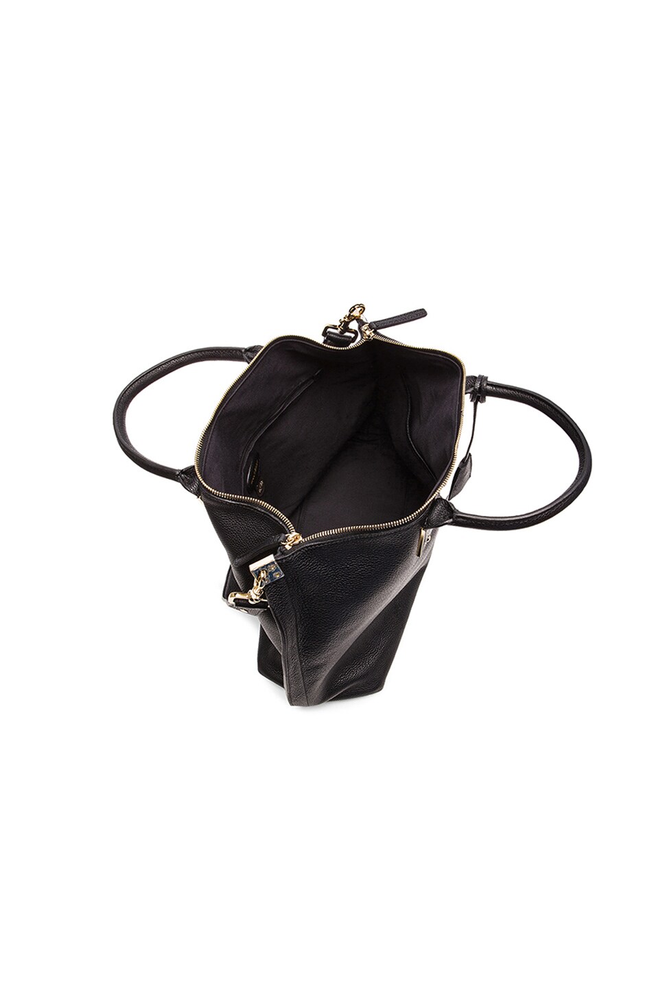 Mulberry Alice Zipped Tote in Black | FWRD