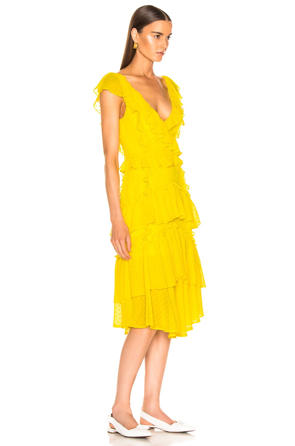 Marissa Webb Dion Dress in Canary Yellow | FWRD