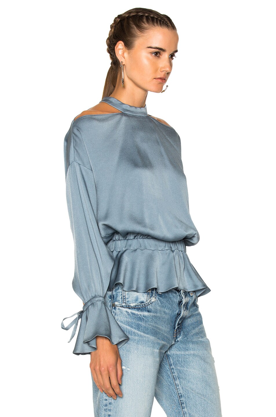 Marissa Webb Sullivan Top in Smoke Blue | FWRD