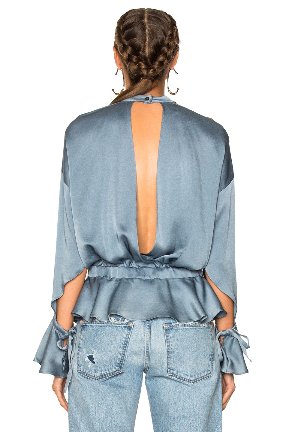 Marissa Webb Sullivan Top in Smoke Blue | FWRD