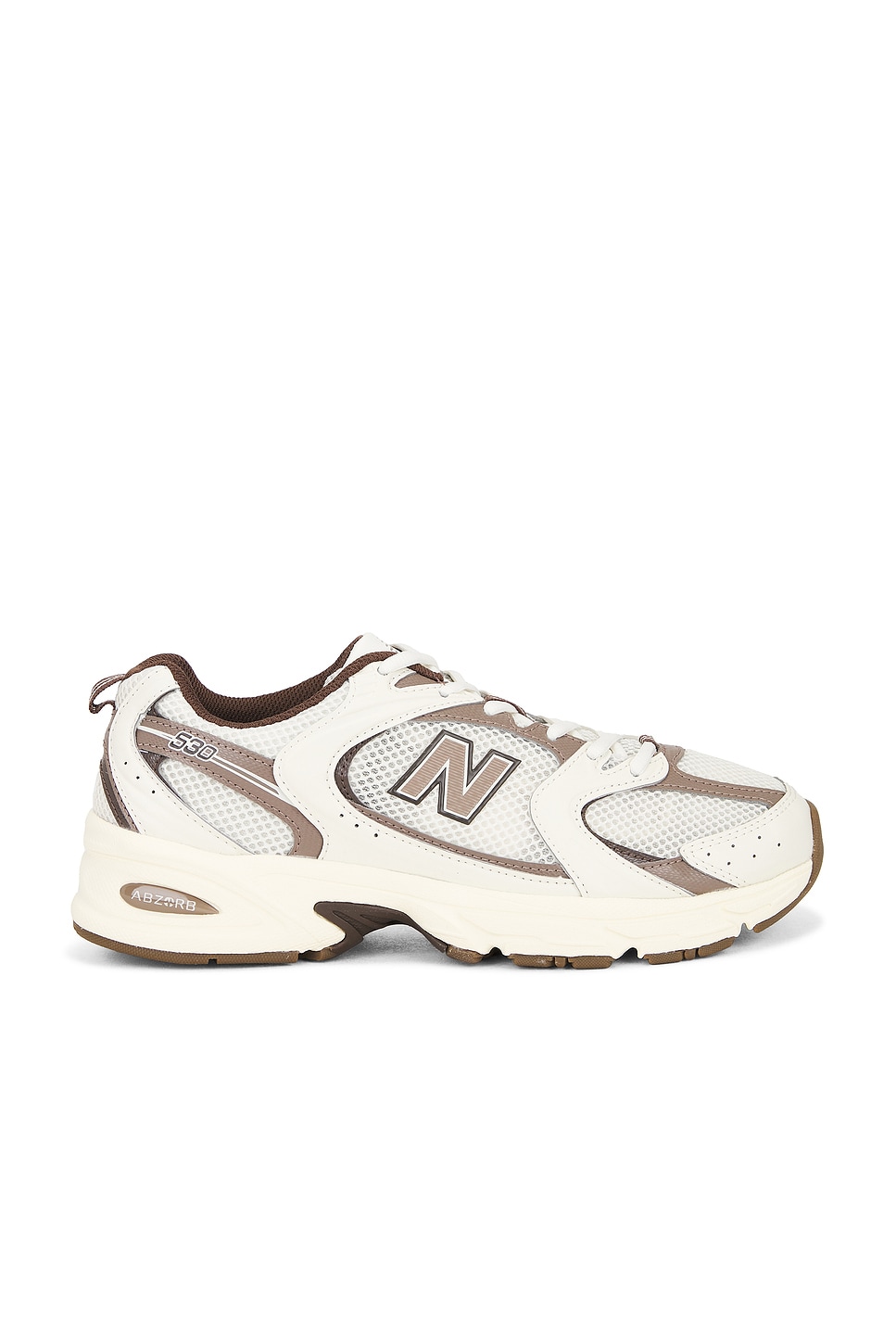 New Balance MR530ASM in Turtledove, Angora, & Mushroom | FWRD