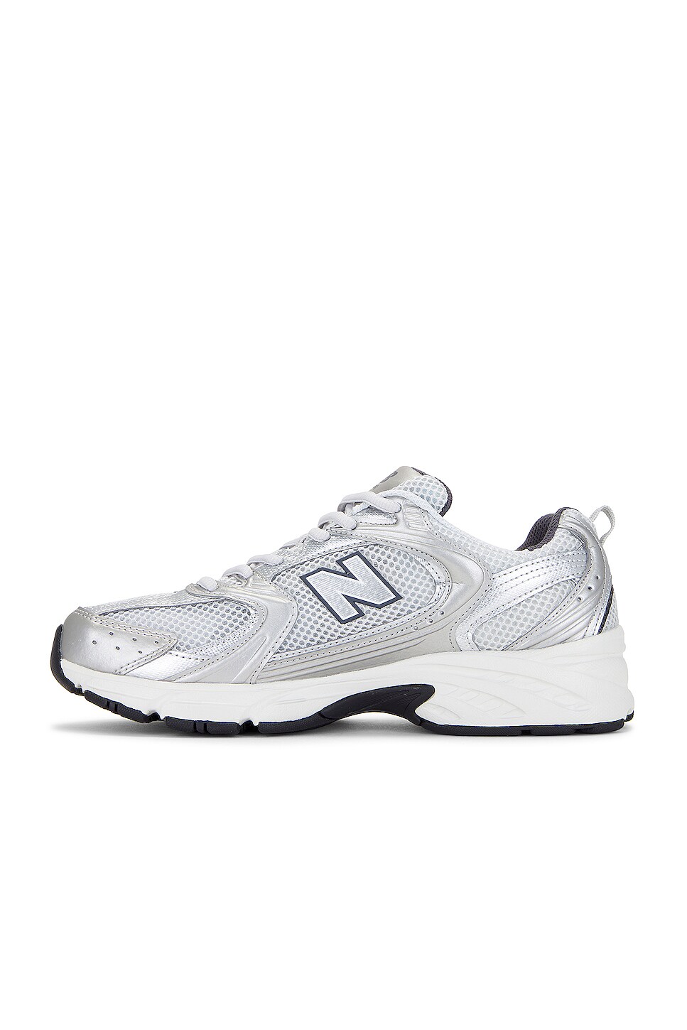 New Balance MR530 Sneaker in Grey Matter & Silver Metallic | FWRD
