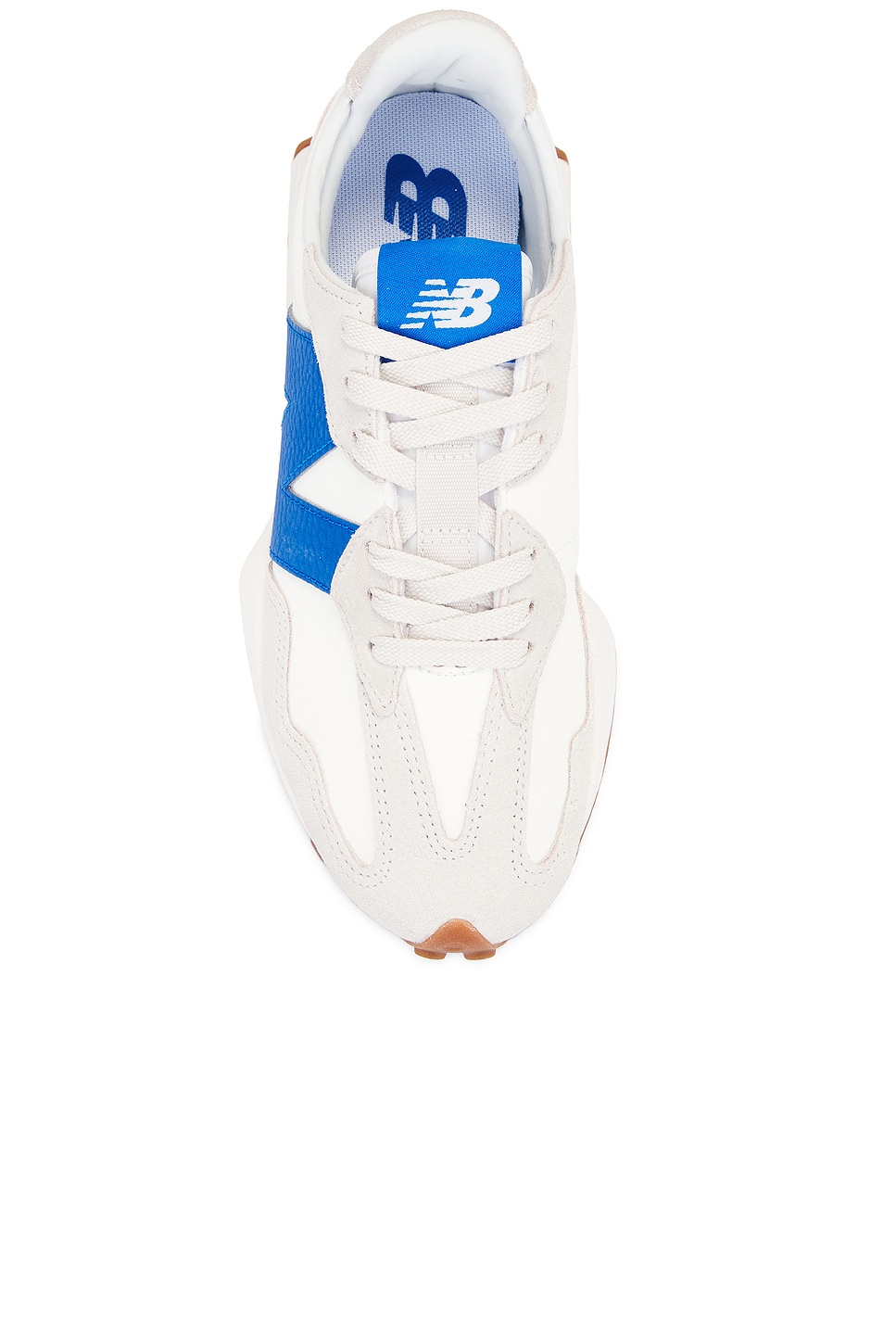 New Balance 327 Sneaker in Moonbeam & Blue Oasis | FWRD