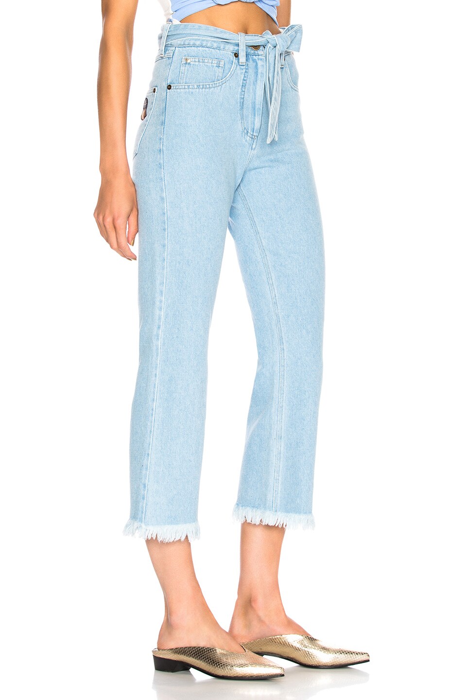 Nanushka Pyramid Jeans in Light Blue | FWRD