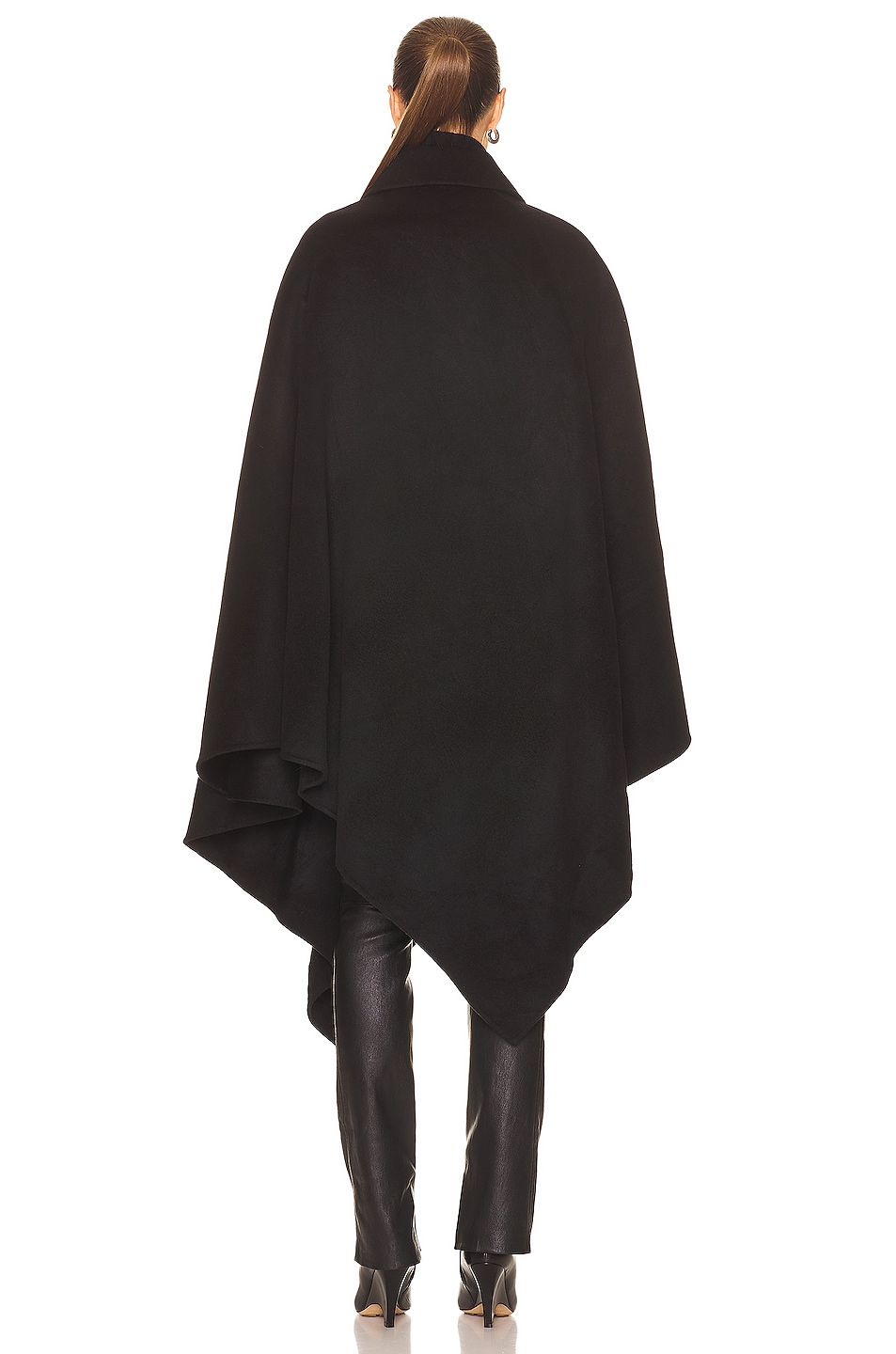 Nanushka Faiz Cape in Black | FWRD