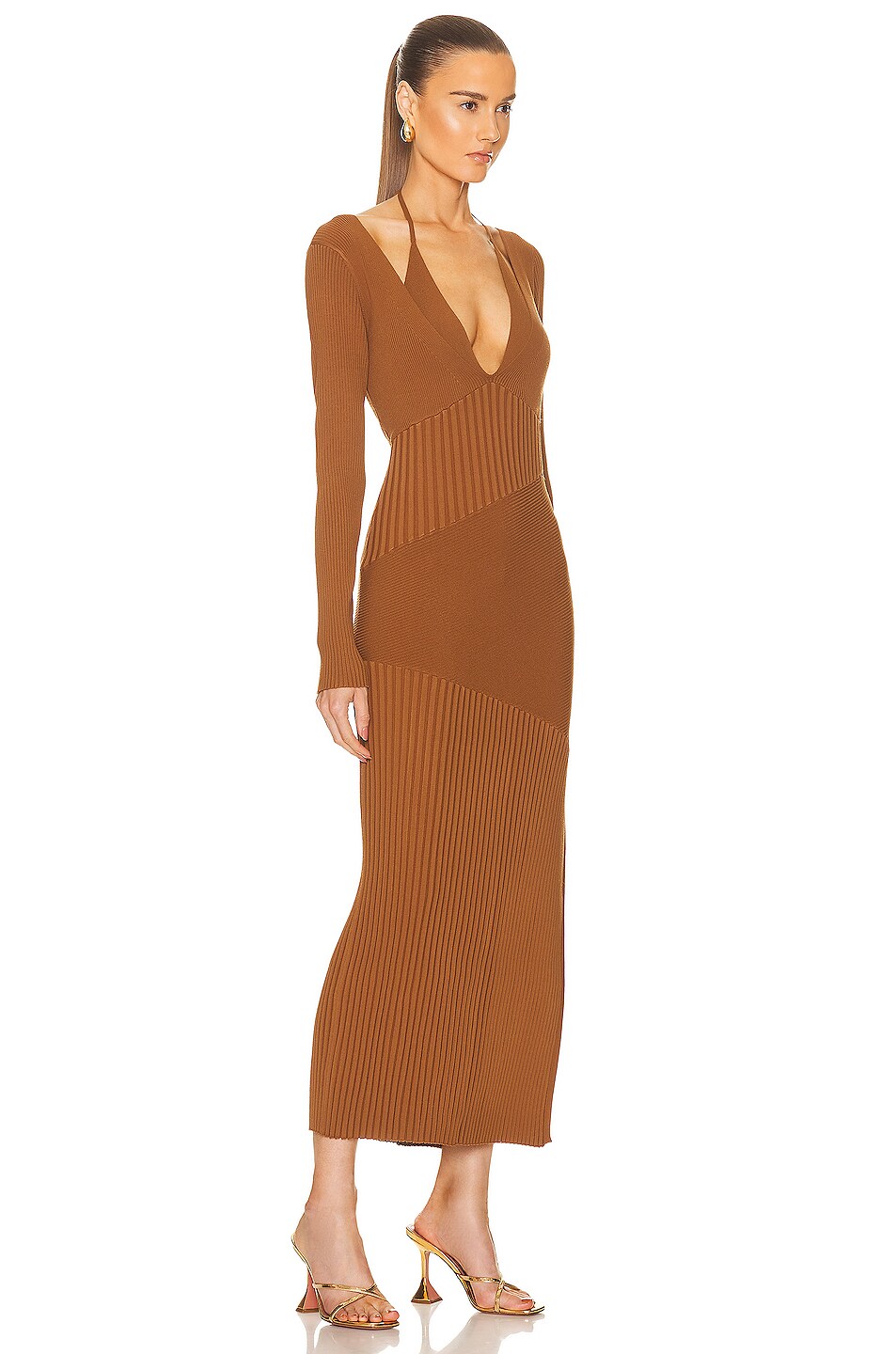 NICHOLAS Aman Dress in Hazelnut | FWRD
