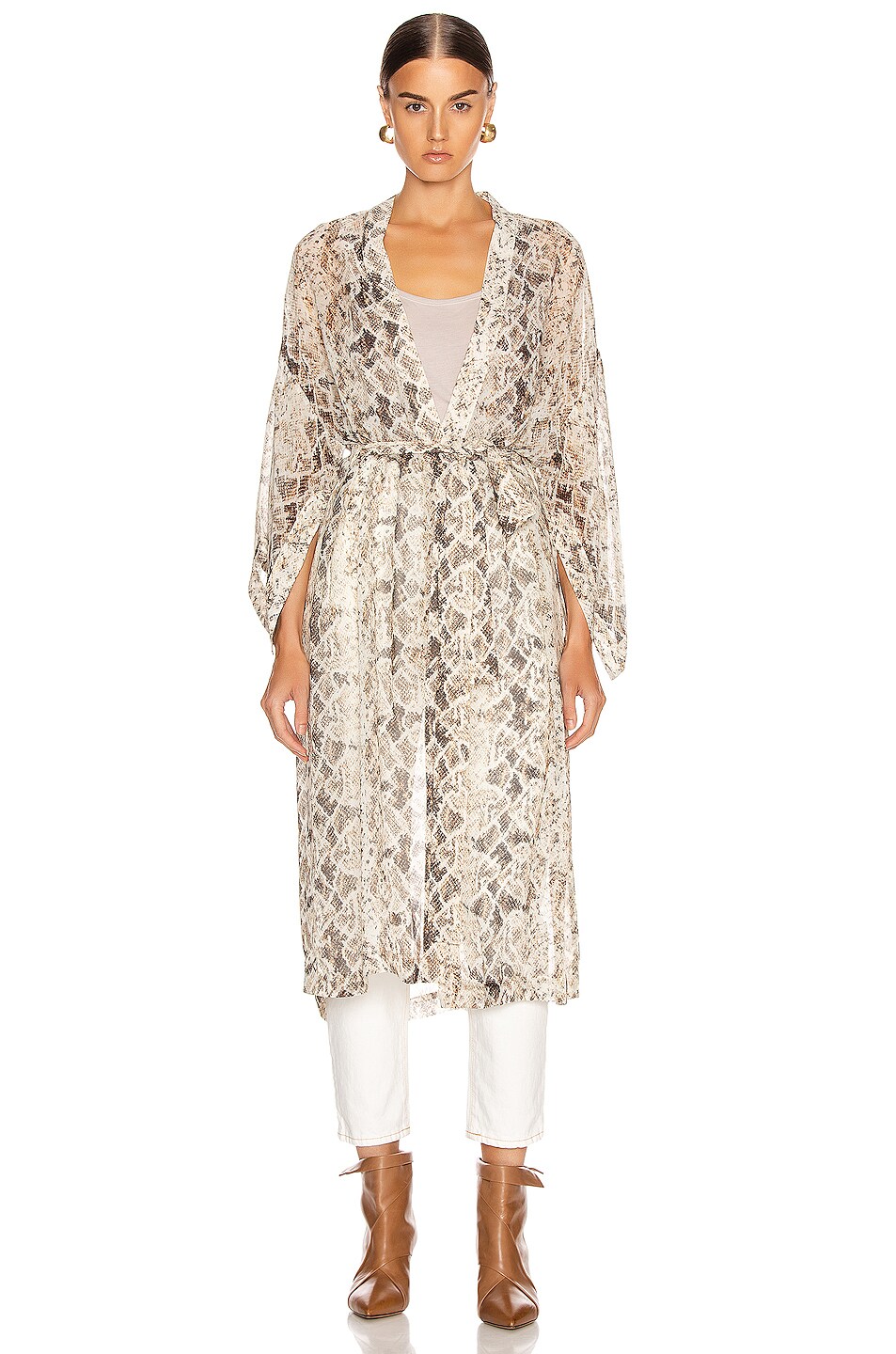 NICHOLAS Kimono in Brown Multi | FWRD