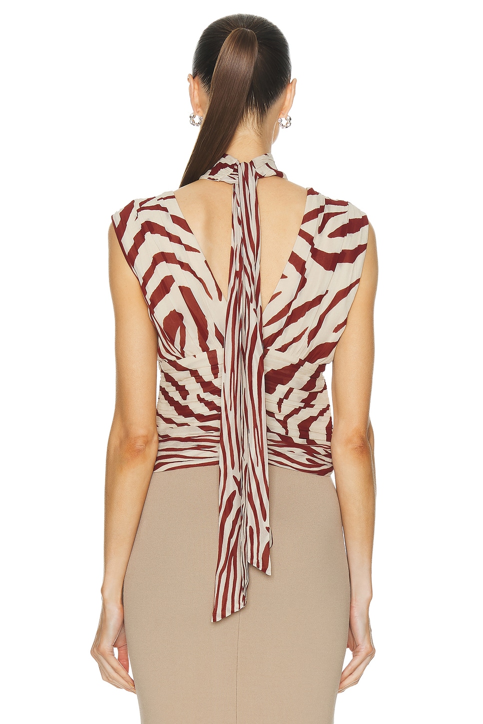 NICHOLAS Karis Top in Brick Toledo Print | FWRD