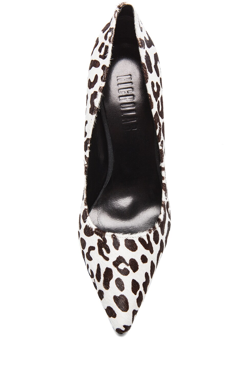 NICHOLAS Darcy Leopard Heels in Black & White | FWRD