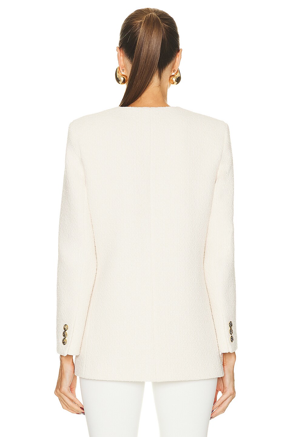 NILI LOTAN Gabrielle Jacket in Ivory | FWRD