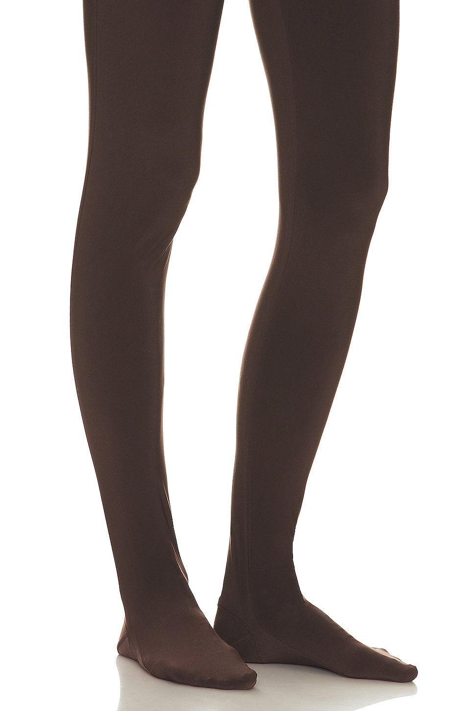 Norma Kamali Snake Mesh Catsuit in Chocolate & Chocolate Mesh | FWRD