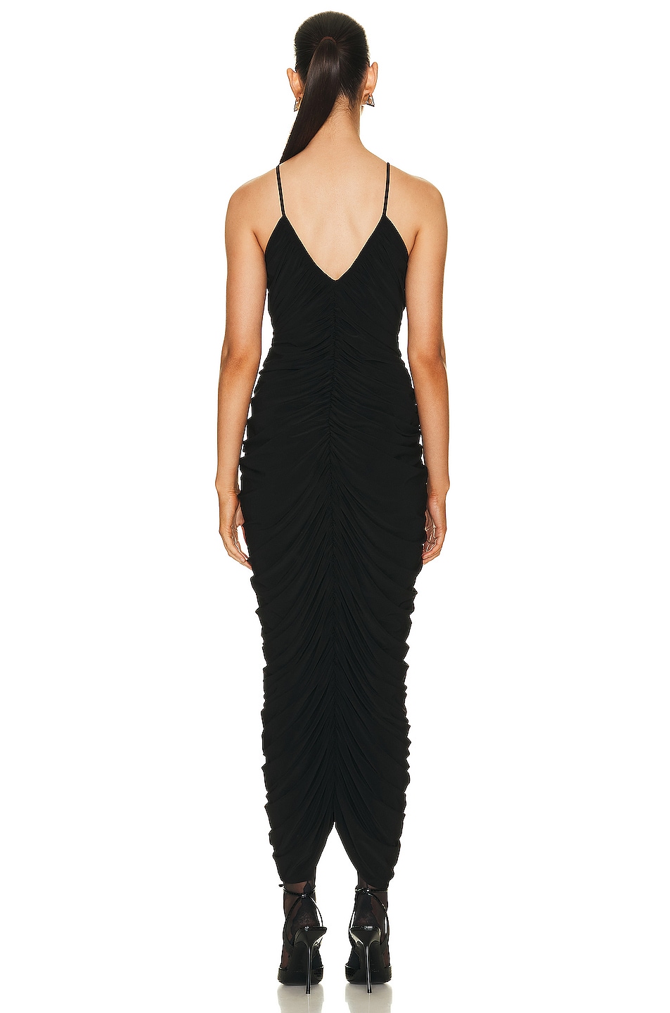 Norma Kamali Slip Diana Gown in Black | FWRD