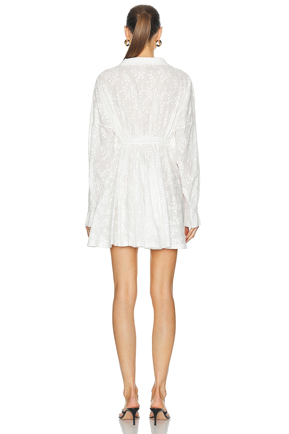 Norma Kamali Super Oversized Boyfriend Shirt Babydoll Mini Dress in ...
