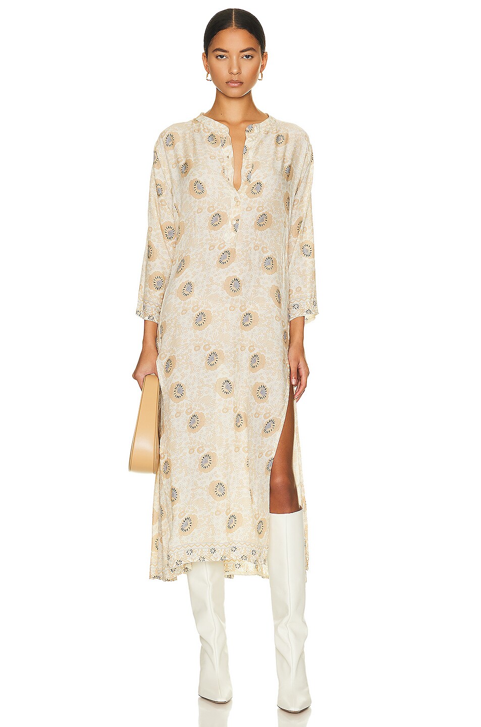 Natalie Martin Isobel Dress in Vintage Flowers Sand | FWRD