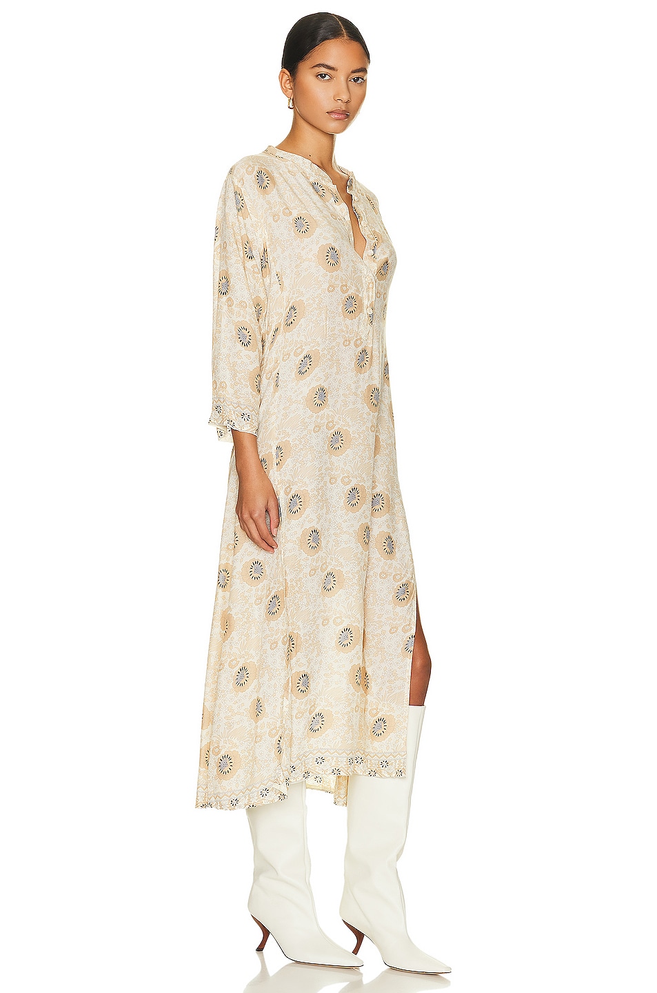 Natalie Martin Isobel Dress in Vintage Flowers Sand | FWRD