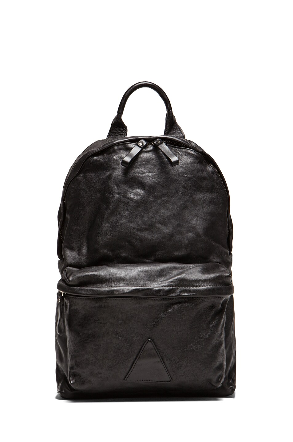 Officine Creative Leather Backpack in Black | FWRD