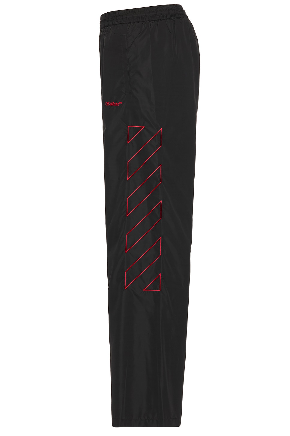 OFF-WHITE Outline Diag Nylon Trackpant in Black | FWRD