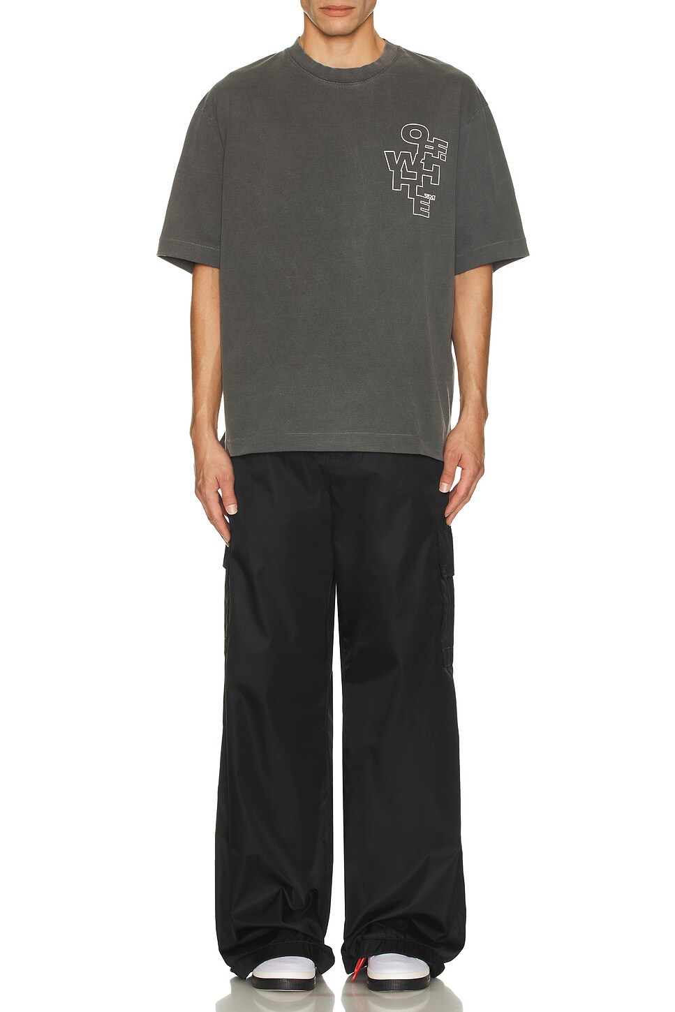 OFF-WHITE Outline Arrow Skate T-Shirt in Black | FWRD