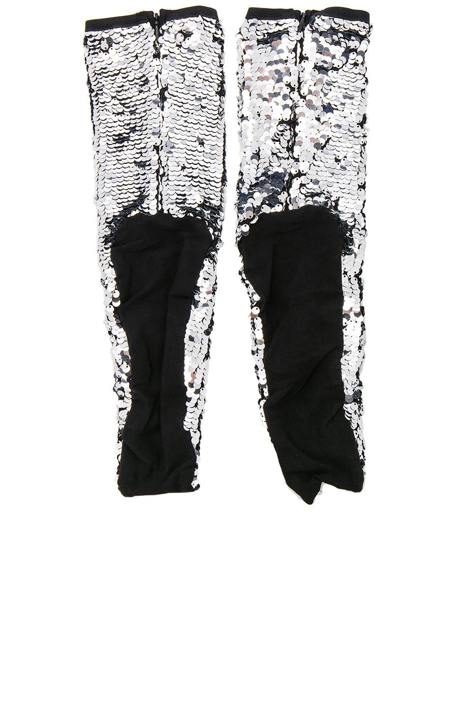 OFF-WHITE Sequin Socks in Silver | FWRD