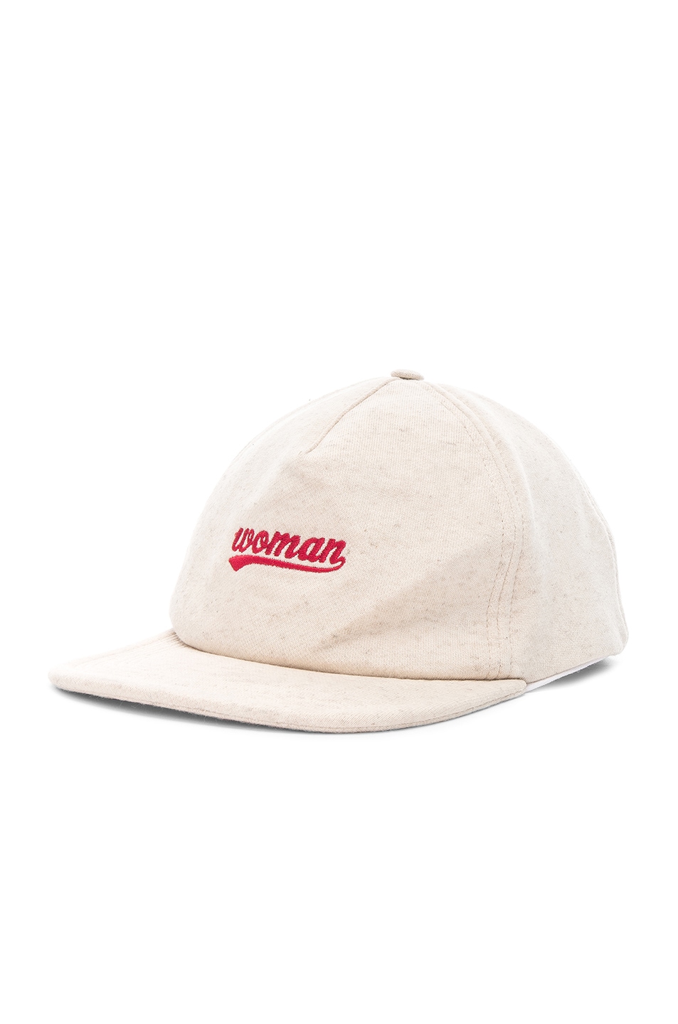 OFF-WHITE Woman Logo Cap in Beige & Red | FWRD