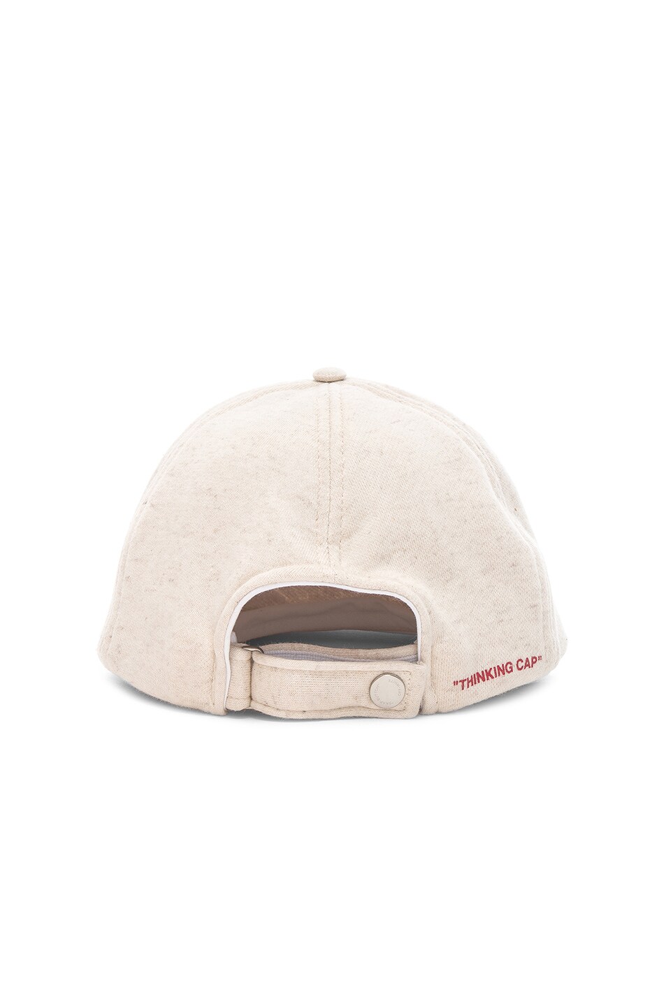 OFF-WHITE Woman Logo Cap in Beige & Red | FWRD