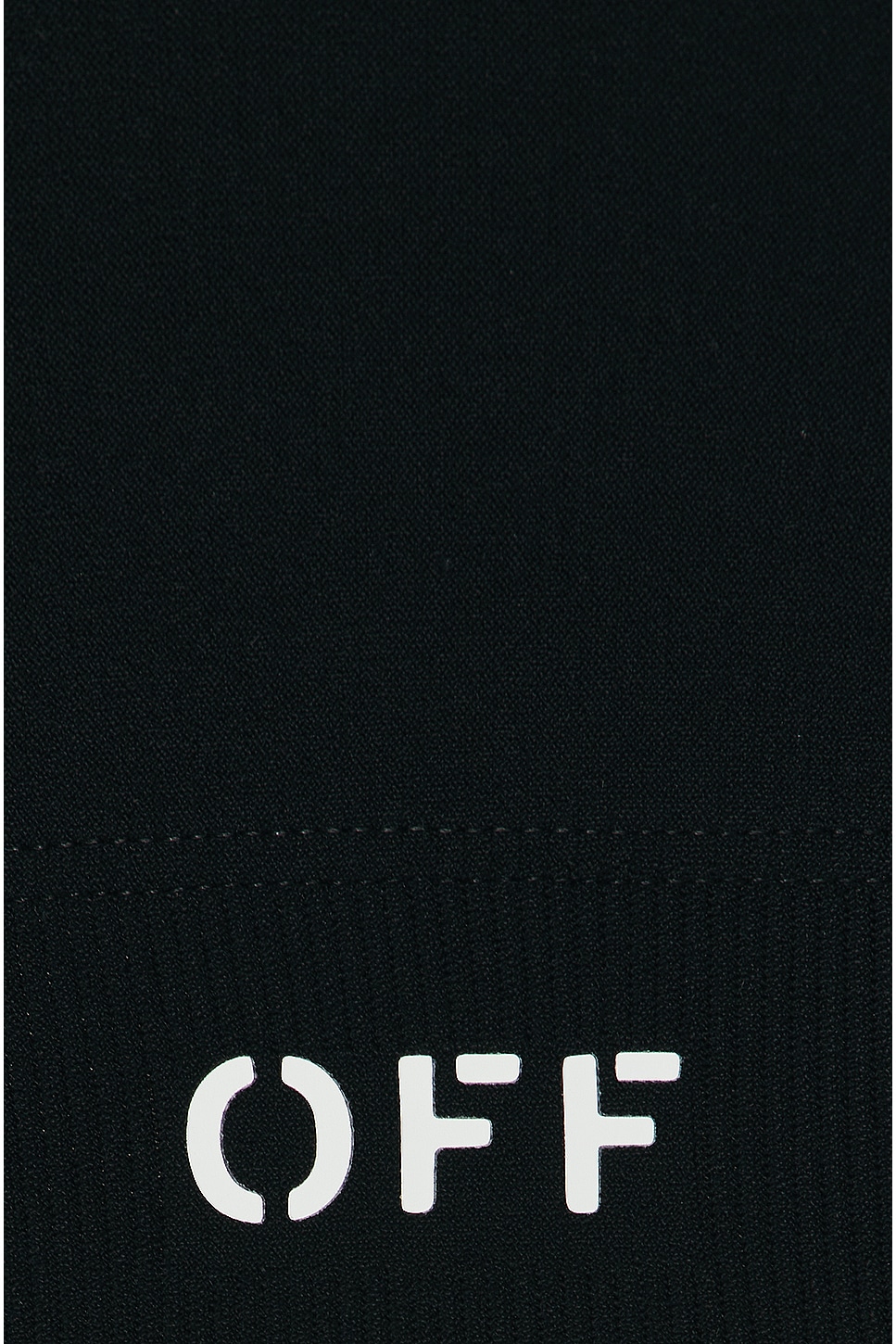 OFF-WHITE Seamless Mesh Bra in Black & White | FWRD