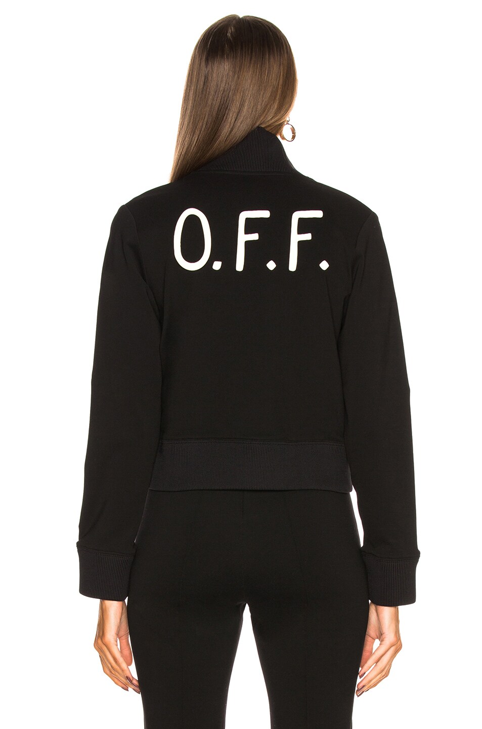 OFF-WHITE Silhouette Track Jacket in Black | FWRD