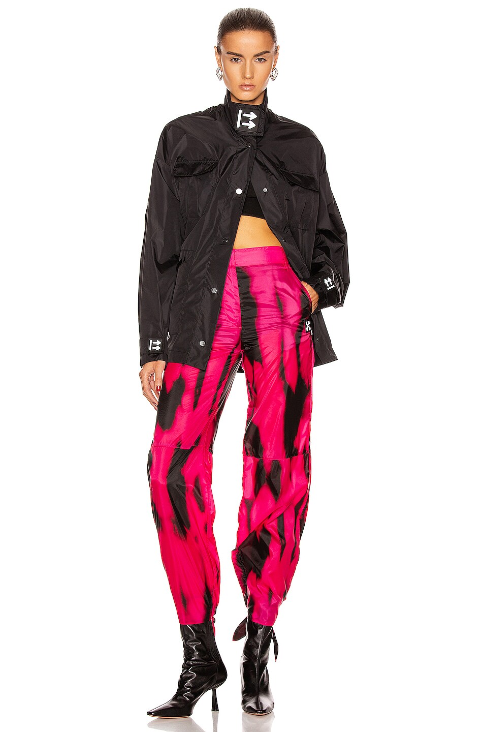 OFF-WHITE Track Coat in Black | FWRD