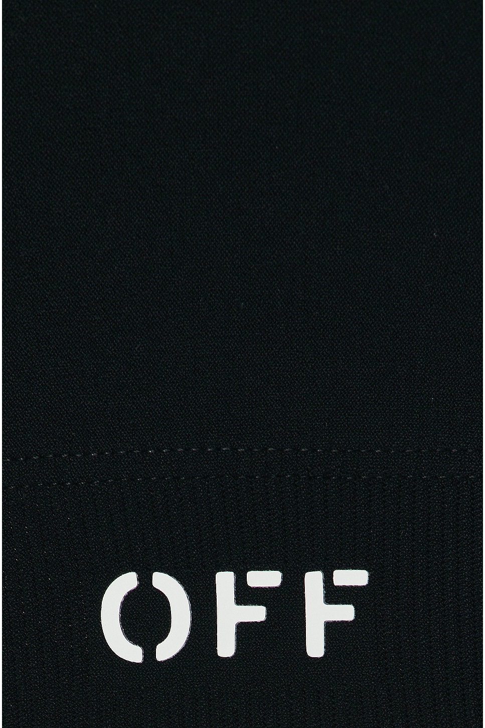 OFF-WHITE Seamless Mesh Tee in Black & White | FWRD