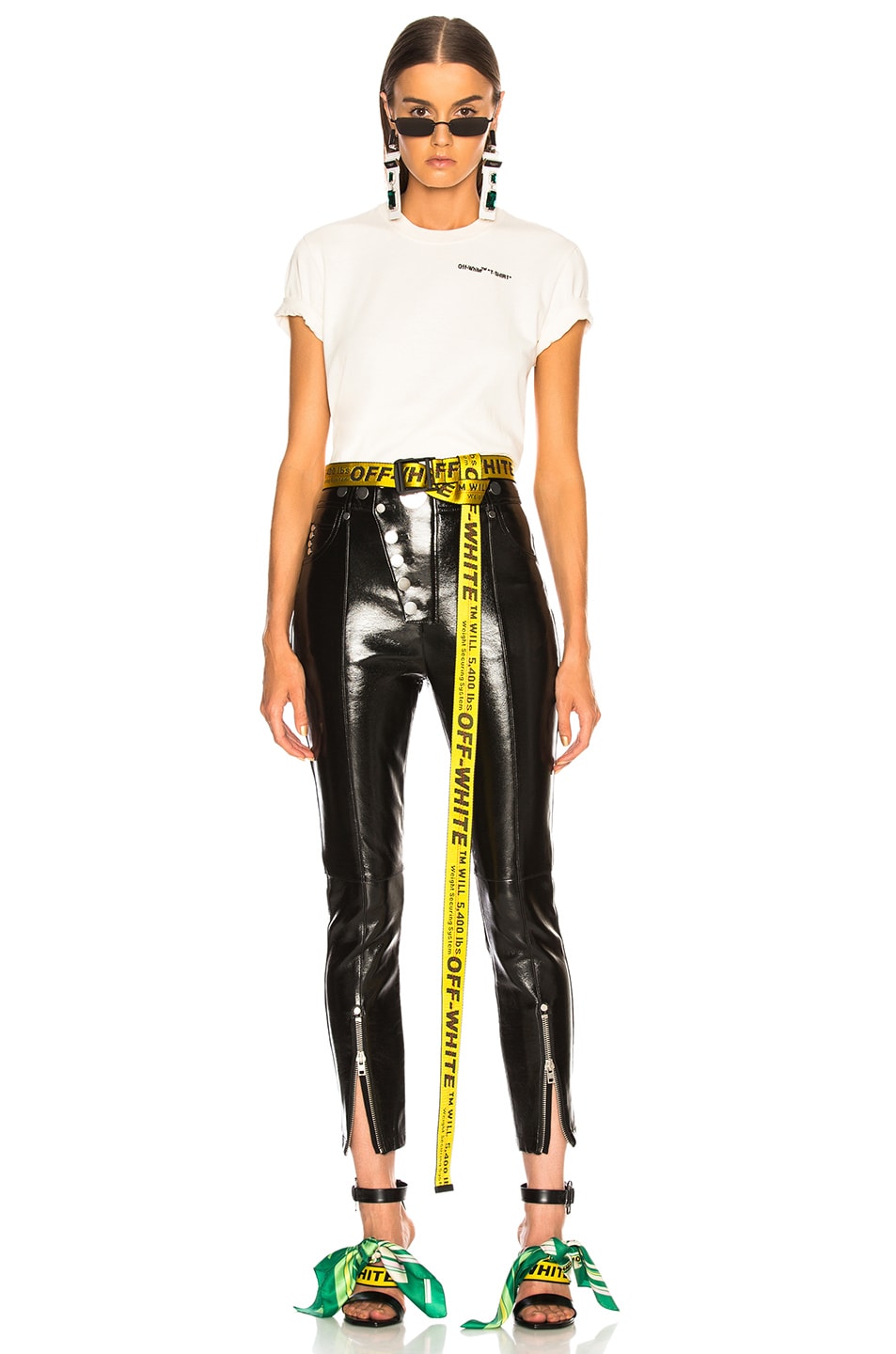 OFF-WHITE Quotes Casual Tee in White & Black | FWRD