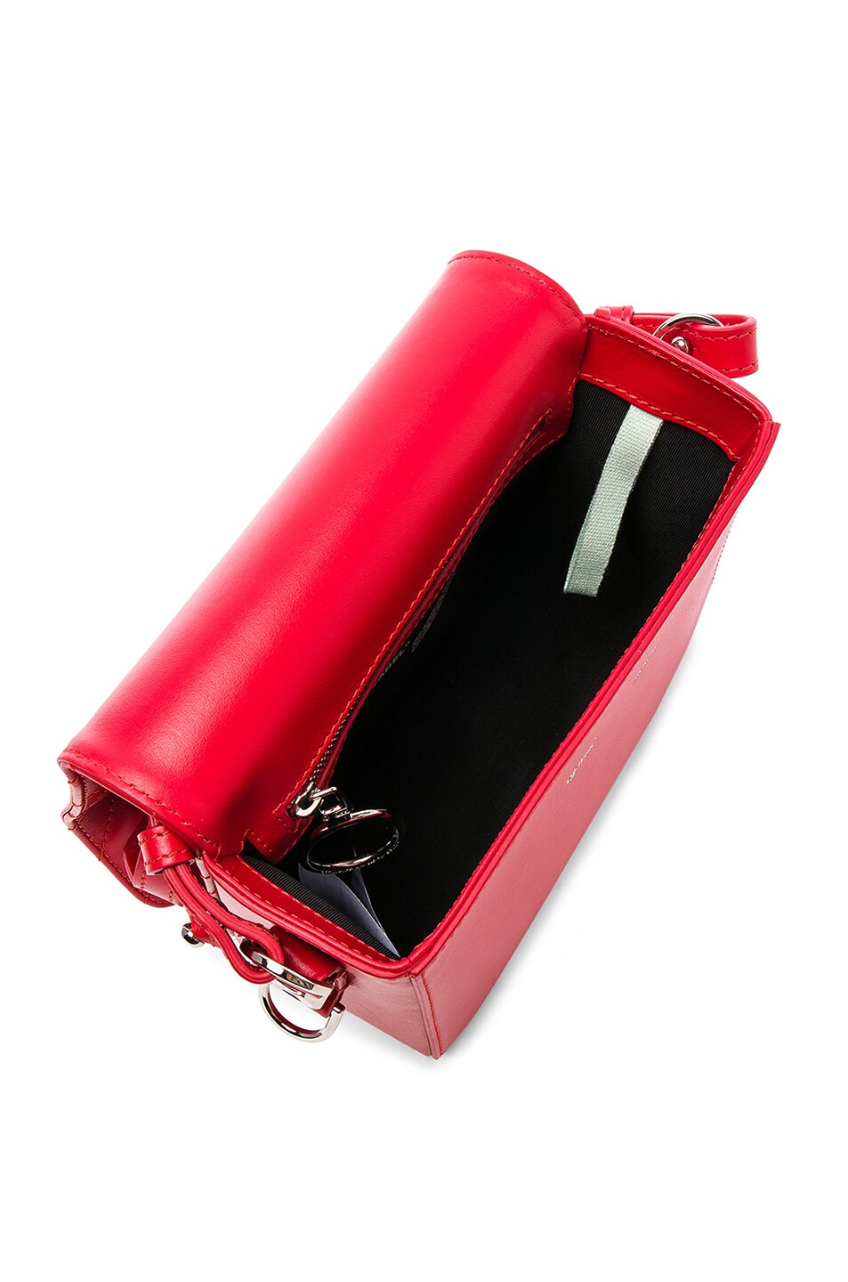 OFF-WHITE Diagonal Padded Flap Bag in Red | FWRD