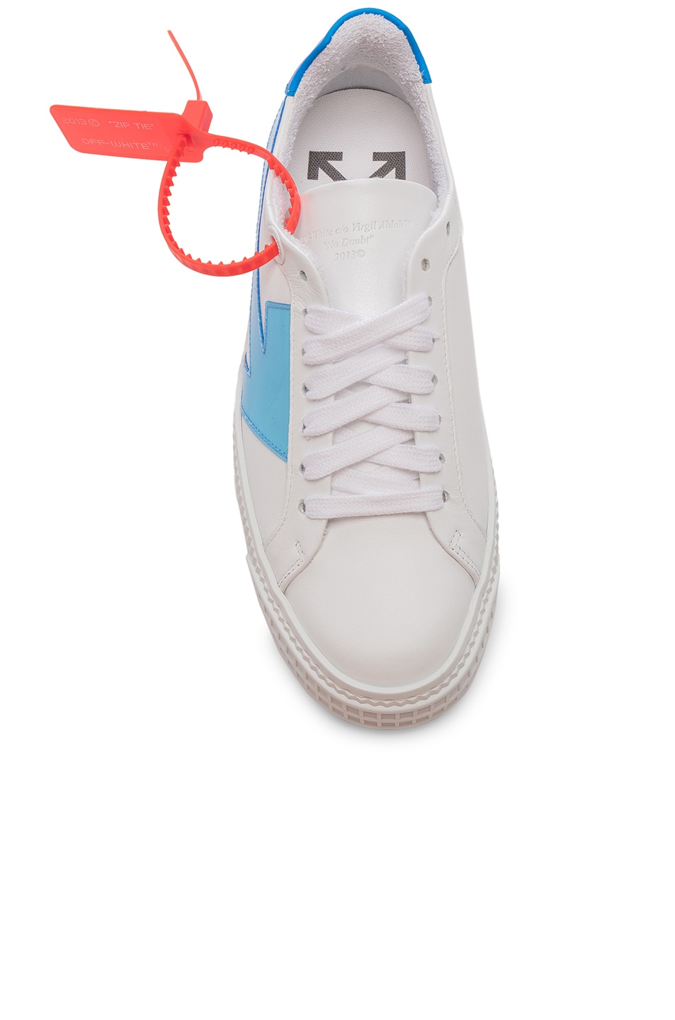 OFF-WHITE Arrow Sneaker in White & Blue | FWRD