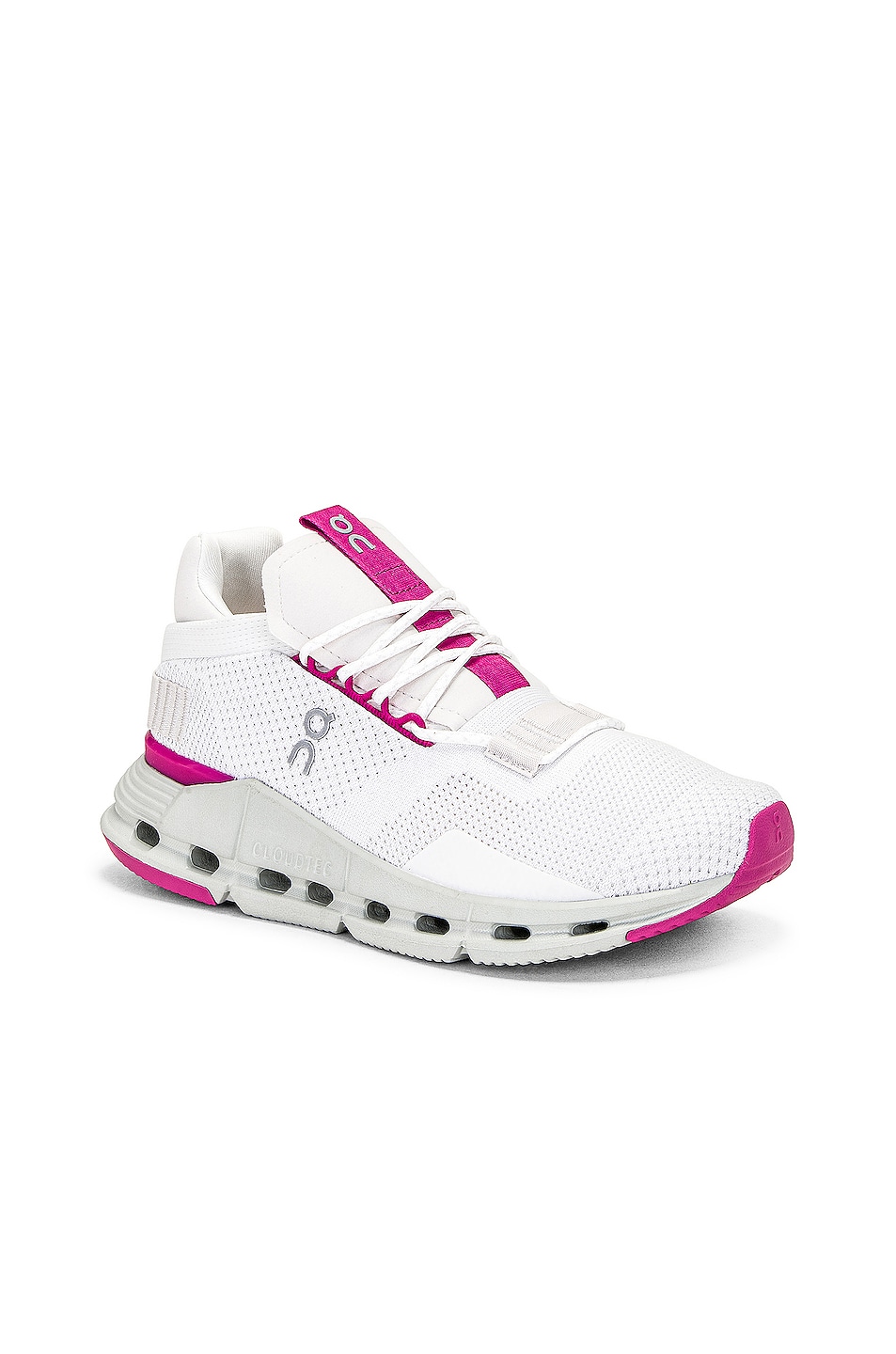 On Cloudnova Sneaker in Undyed White & Carnation | FWRD