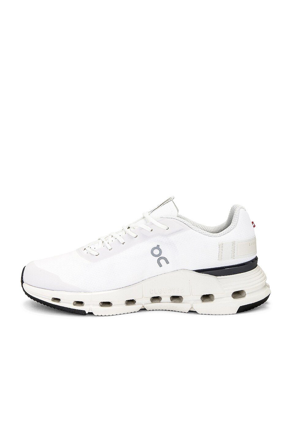 On Cloudnova Form Sneaker in White & Eclipse | FWRD