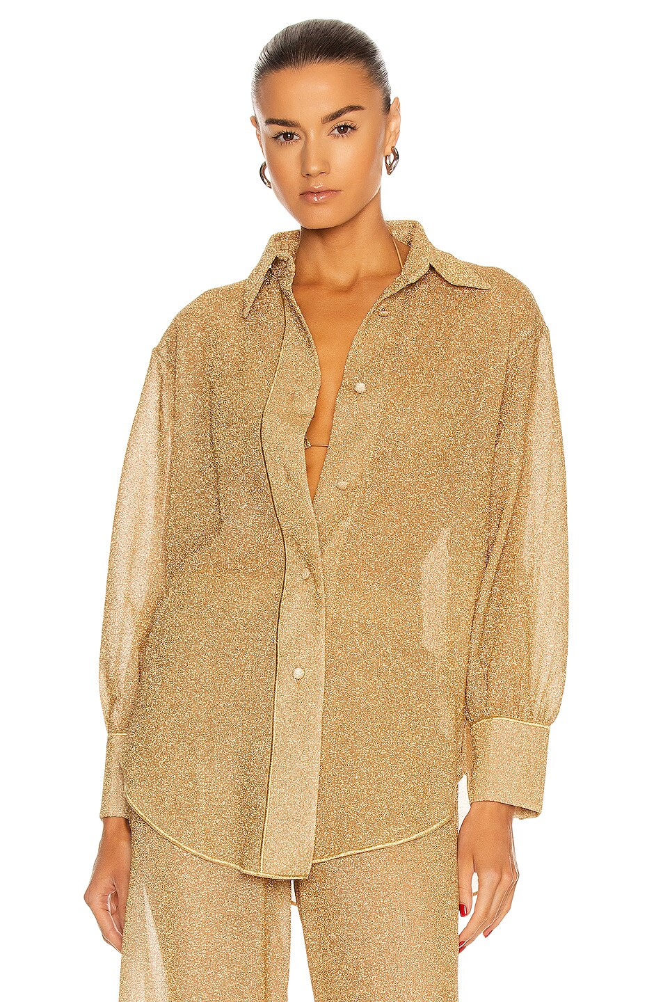 Oseree Lumiere Shirt in Sand | FWRD