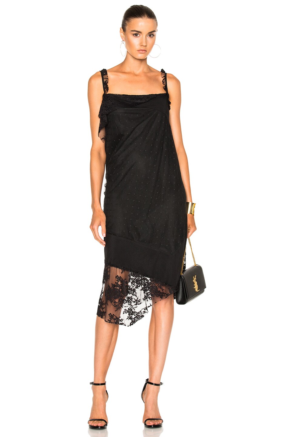 Pierre Balmain Asymmetrical Slip Dress in Black | FWRD