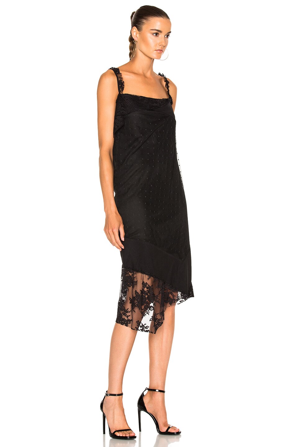 Pierre Balmain Asymmetrical Slip Dress in Black | FWRD
